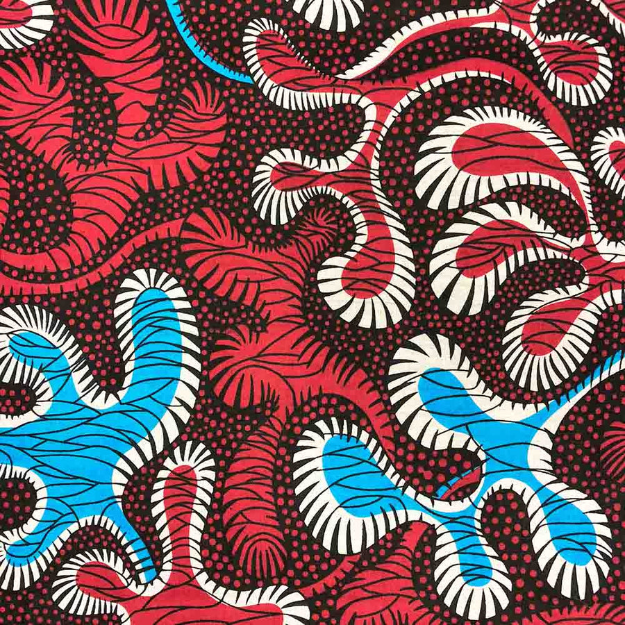 African Print Fabric (90171-2) 100% Cotton 44" Wide $4.99/Yard