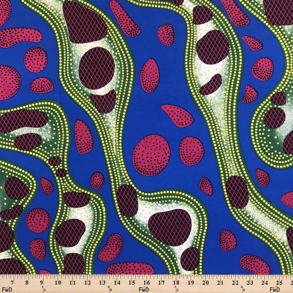 Stream African Printed ITY Knit (13-1) Fabric