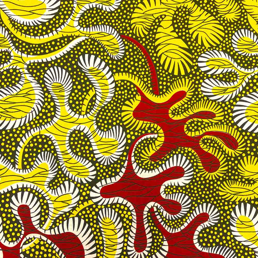 African Print Fabric (90171-4) 100% Cotton 44" Wide $4.99/Yard