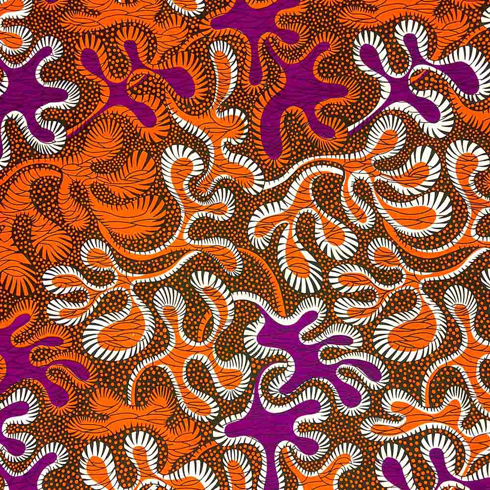 African Print Fabric (90171-5) 100% Cotton 44" Wide $4.99/Yard