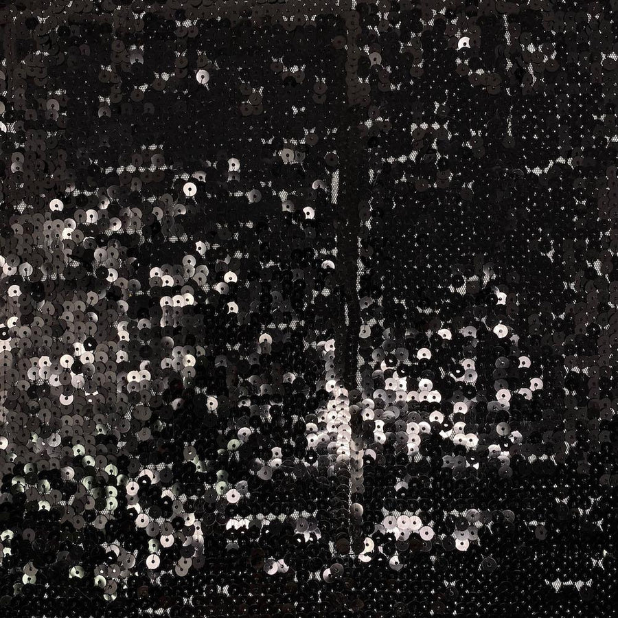 All-Over Small Sequins On Mesh Fabric By The Yard