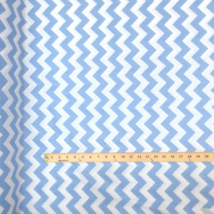 Blue Chevron Fabric 100% Cotton 91/92" Wide $4.99/yard