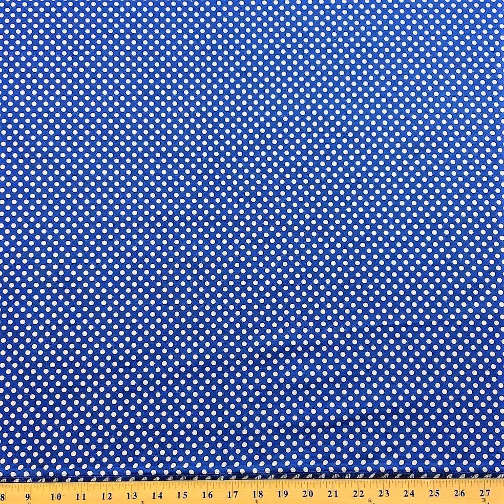 Blue Polka Dot Printed Cotton 44/45" Wide $4.99/yard 100% Cotton