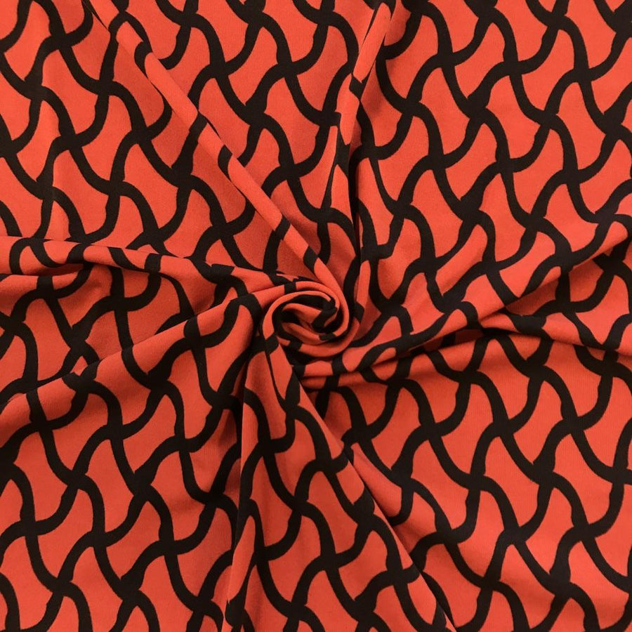 Braid Printed ITY Knit (14-1) Fabric By The Yard