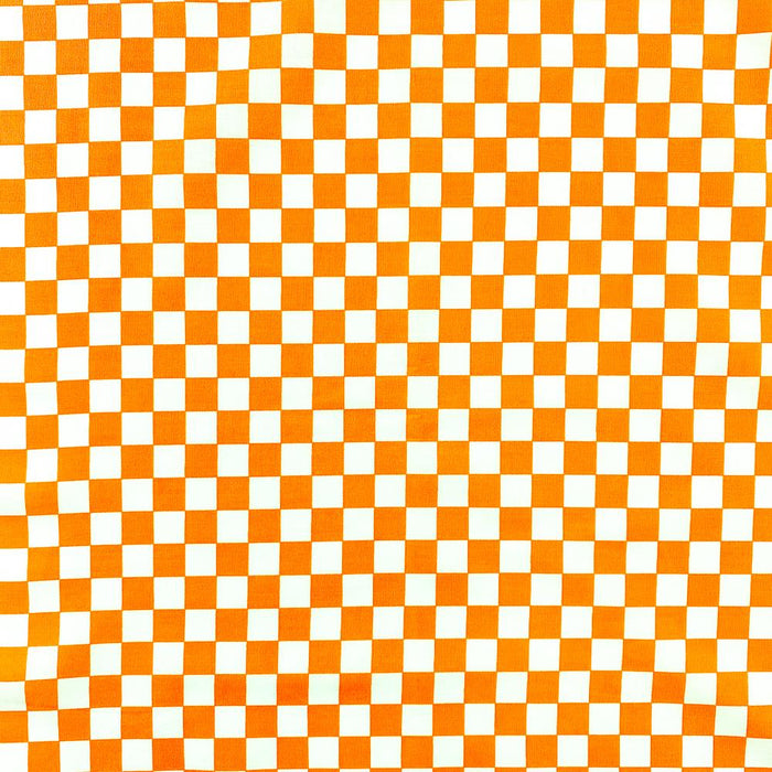 Checkered Printed Poplin Fabric By The Yard