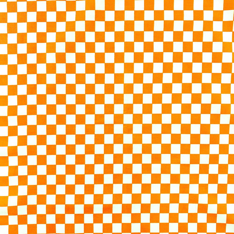 Checkered Printed Poplin Fabric By The Yard