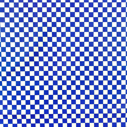 Checkered Printed Poplin Fabric By The Yard