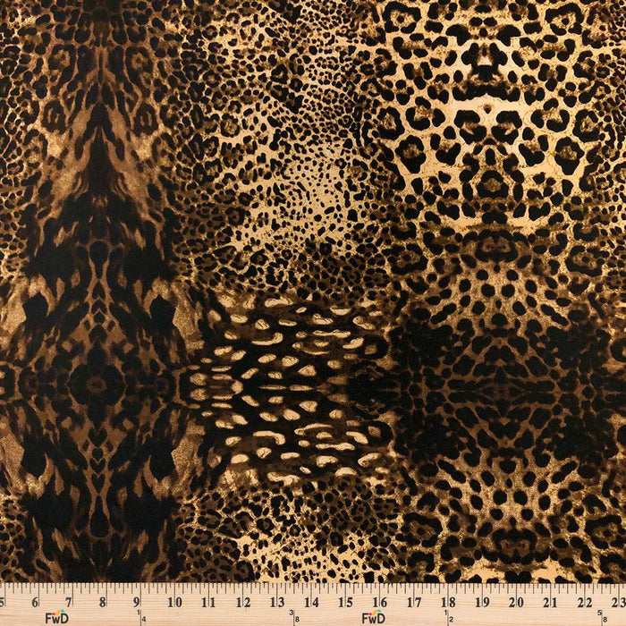 Cheetah Print Polyester Fabric $4.25/yard 100% Polyester 54/56" Wide