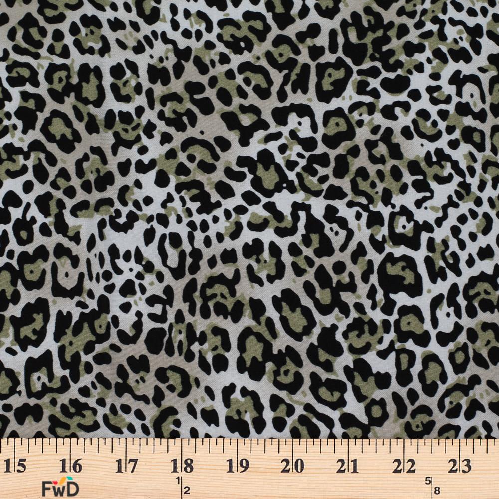 Cheetah Print Fabric 100% Cotton Animal Spots 58/60" Wide Sold BTY