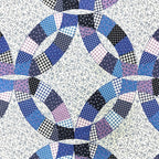 Circle Blue Print Fabric Cotton Quilt Sheeting 90" Wide $5.99/yard