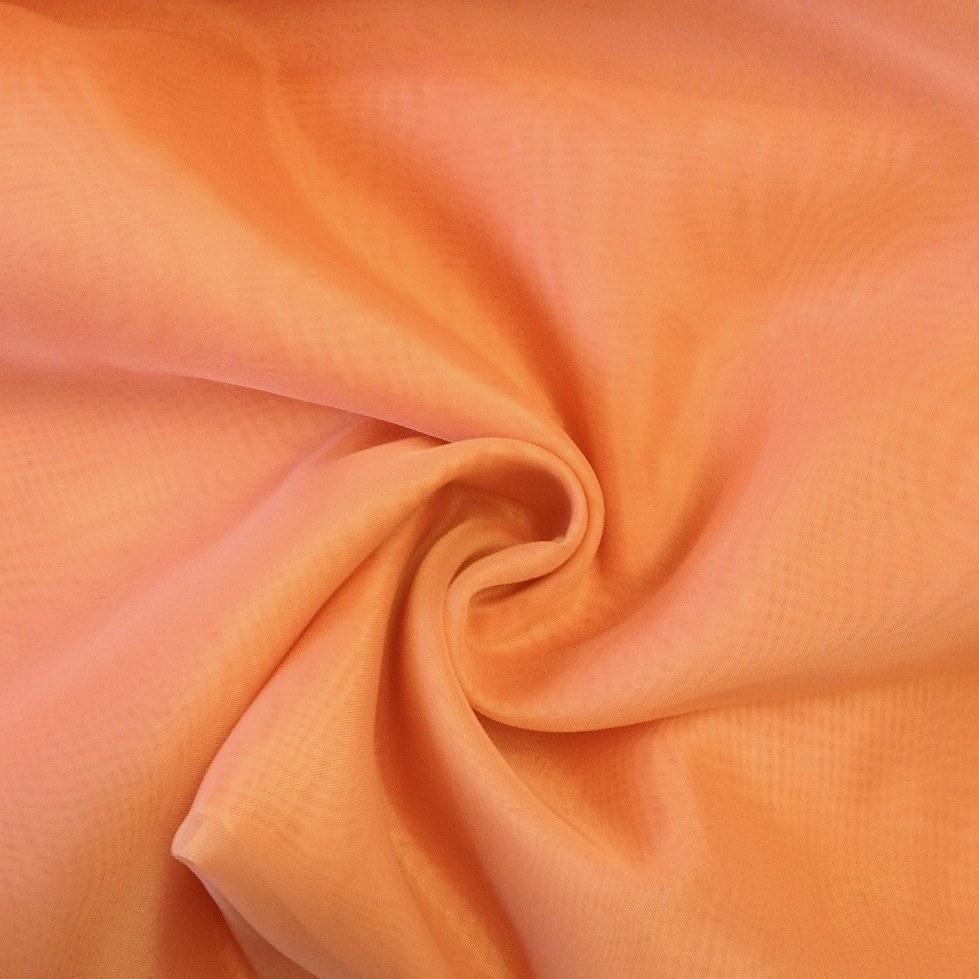 Coral Sheer Voile Fire Retardant Fabric Curtains with Pockets for Pipe ...