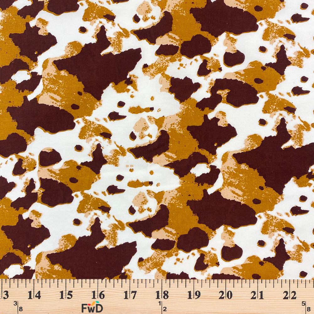 Cow Printed Broadcloth Fabric