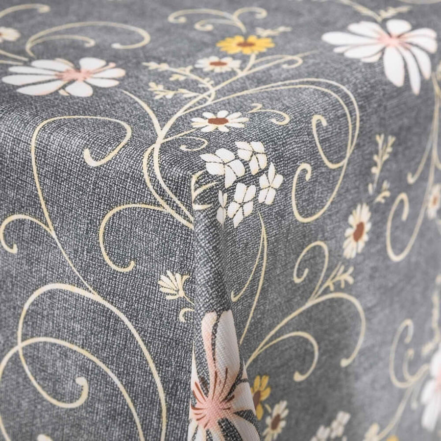 Daisy Print Oilcloth - By The Yard | Fabric Wholesale Direct