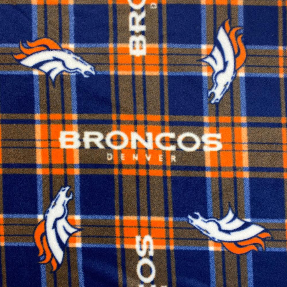 Denver Broncos Fleece Fabric By The Yard