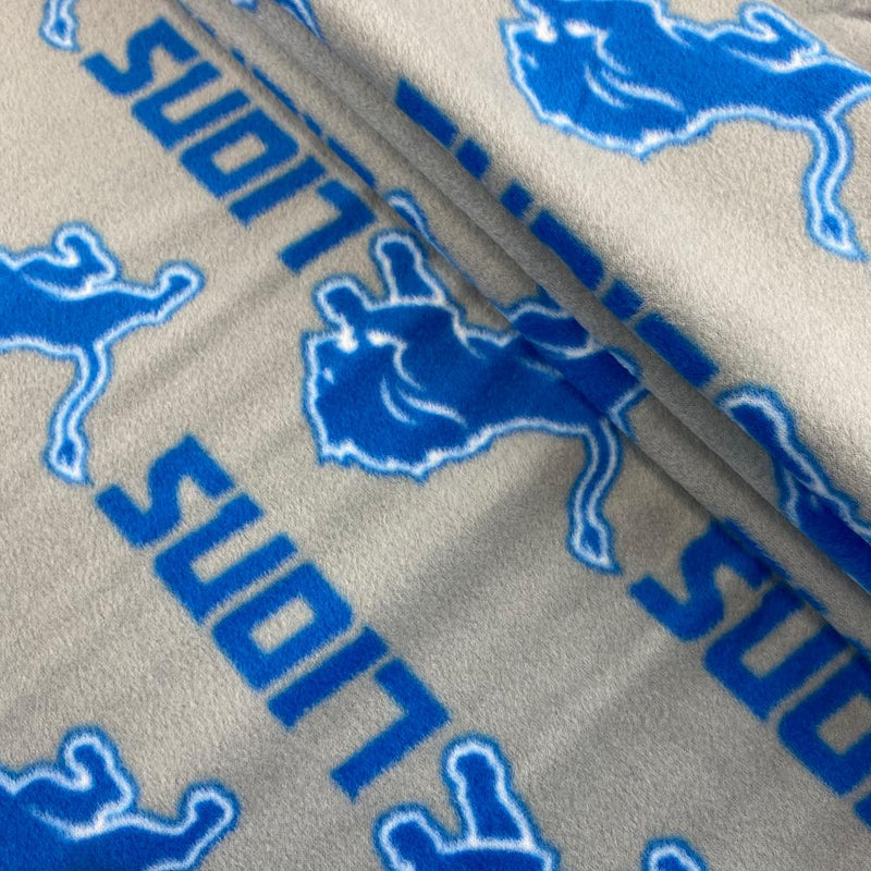Detroit Lions Fleece Fabric By The Yard