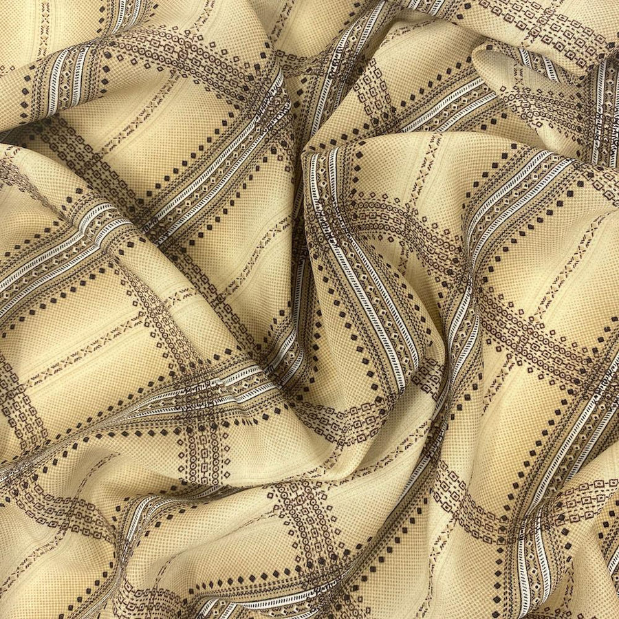 Empire Plaid Print Polyester Fabric $4.99/yard 100% Polyester 60" Wide