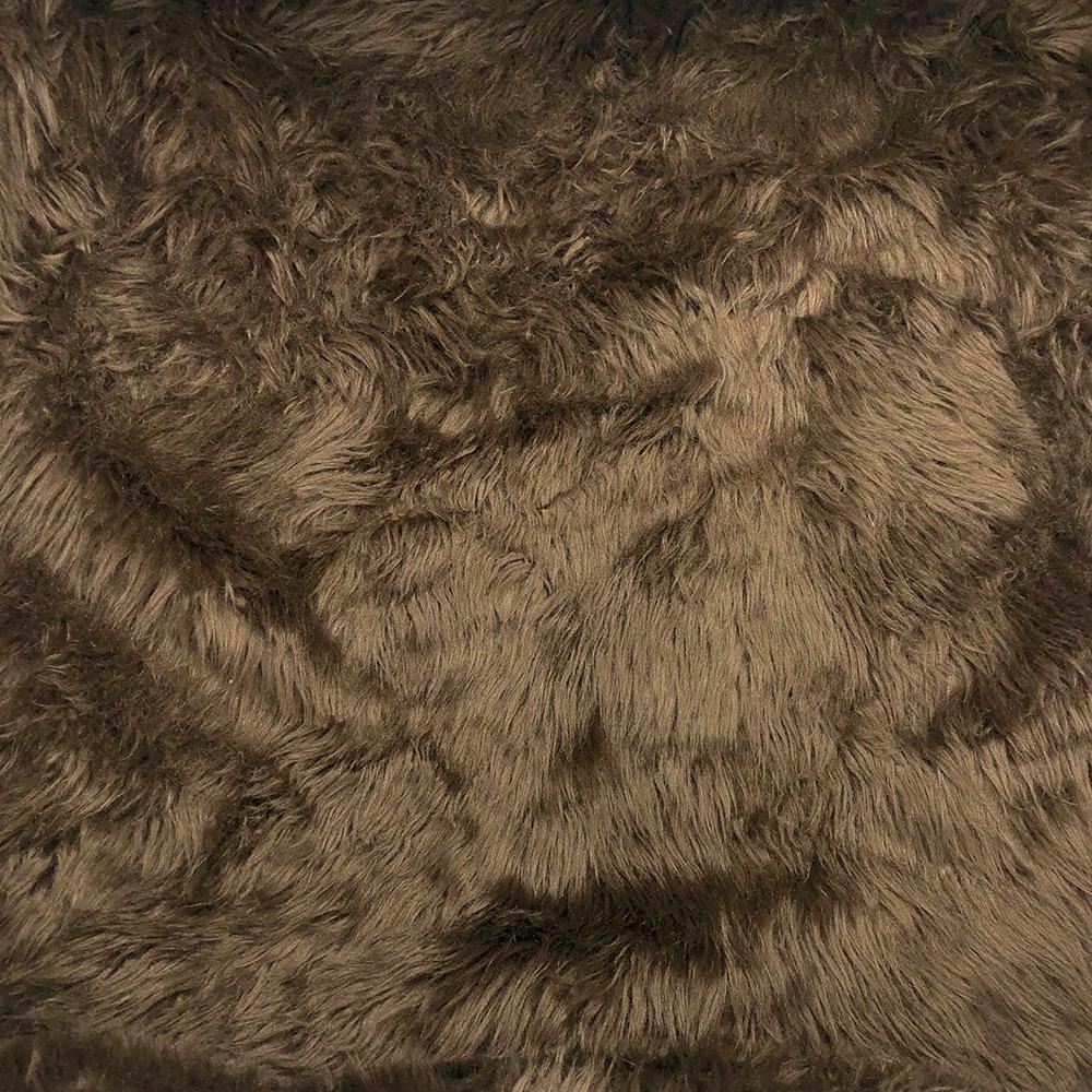 Faux Fur Fabric Shag Brown 60" Wide $14.95/yard 100% Polyester BTY