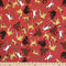 Frisbee Red Print Fabric Cotton Polyester Broadcloth $4.99/yard