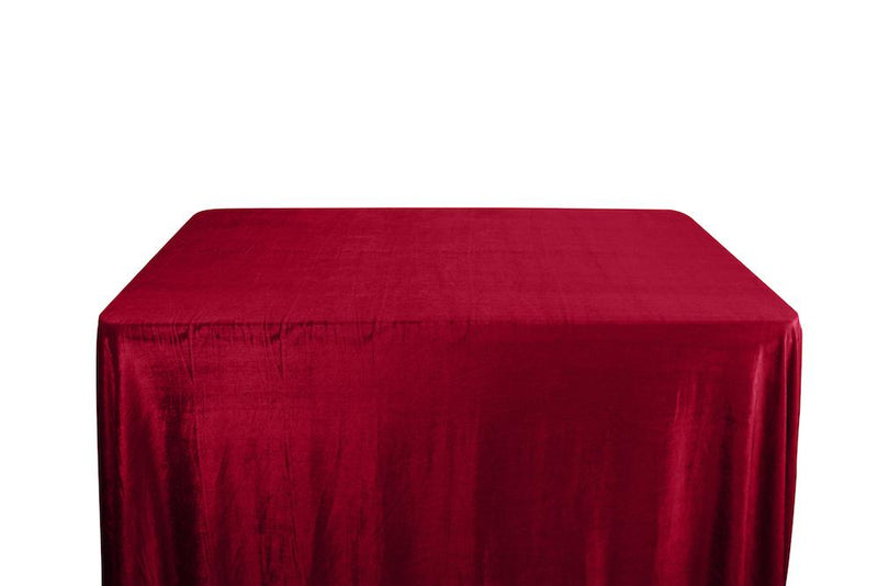 Polyester Micro Velvet Rectangular Banquet Table Covers for 8' Foot Tables