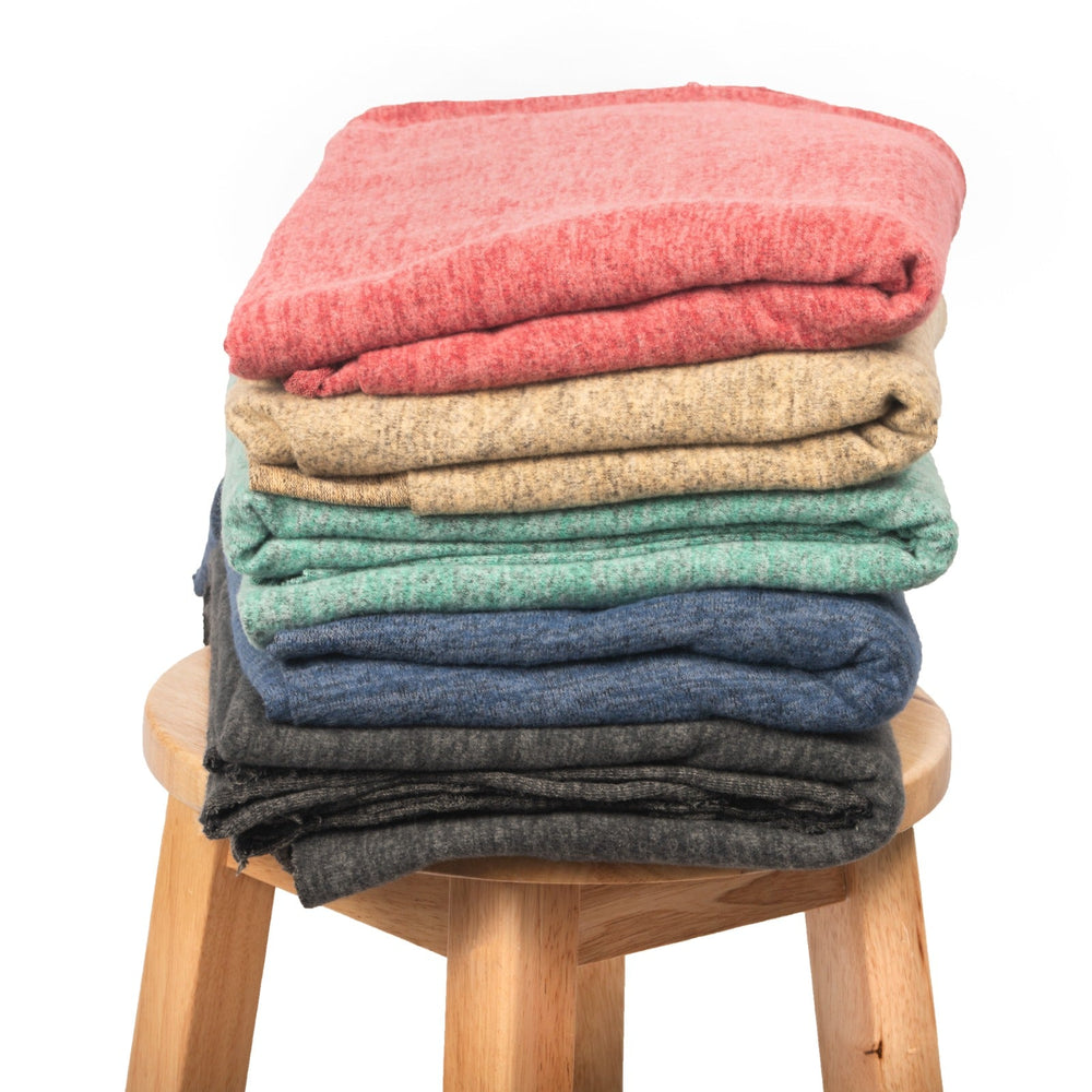 Brushed Two Tone Sweater Knit Hacci Fabric