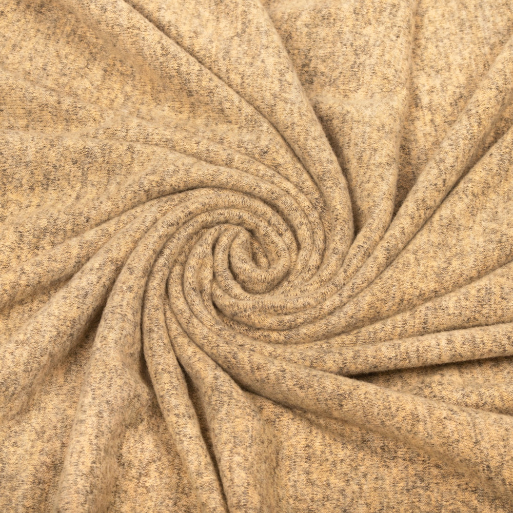 Brushed Two Tone Sweater Knit Hacci Fabric