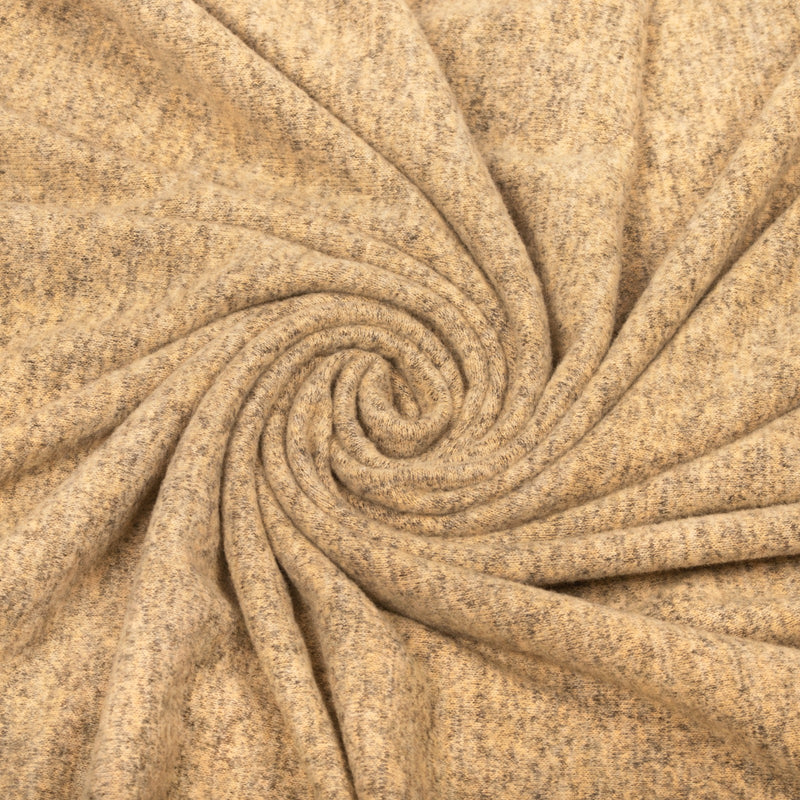 Brushed Two Tone Sweater Knit Hacci Fabric