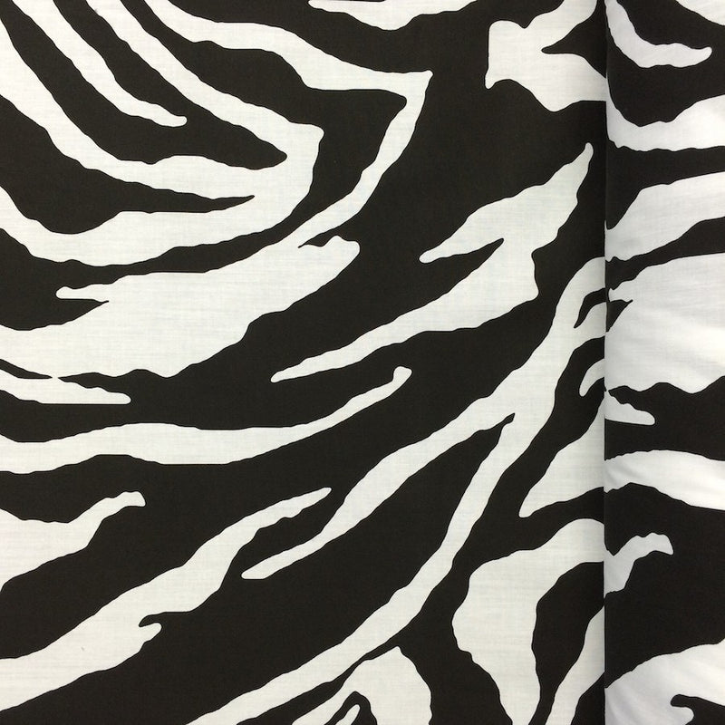 Zebra Print Cotton Polyester Fabric Broadcloth 60" Wide