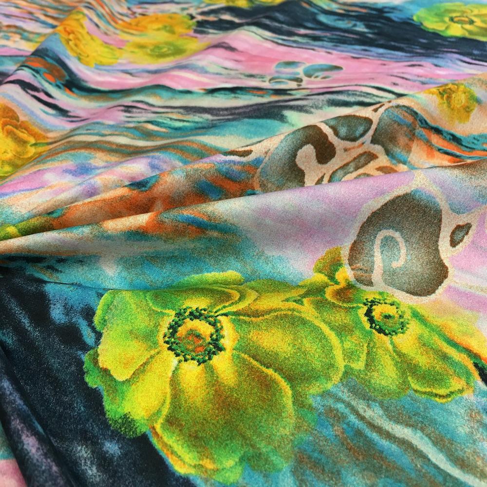 Faith Blue Printed Cotton Fabric 60" Wide $5.99/yard