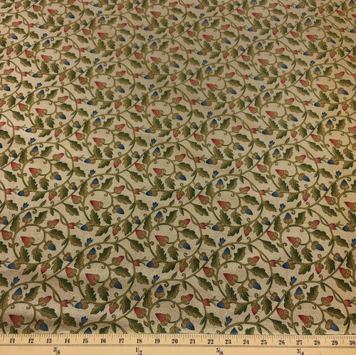 Acorn Tan Printed Cotton Fabric 60" wide $4.99/yard