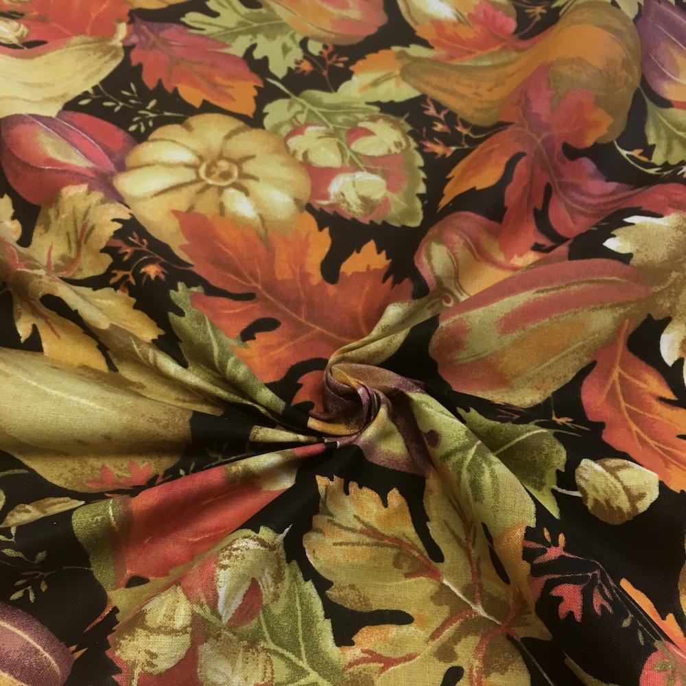 Harvest Time Red Printed Cotton Fabric 60" wide $4.99/yard