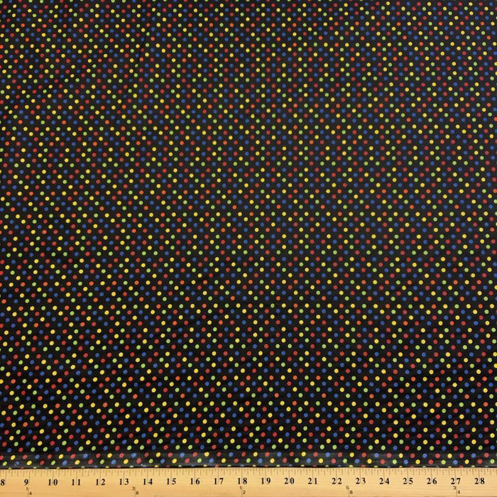 Black Multi Dot Printed Cotton 44/45" Wide $4.99/yard 100% Cotton