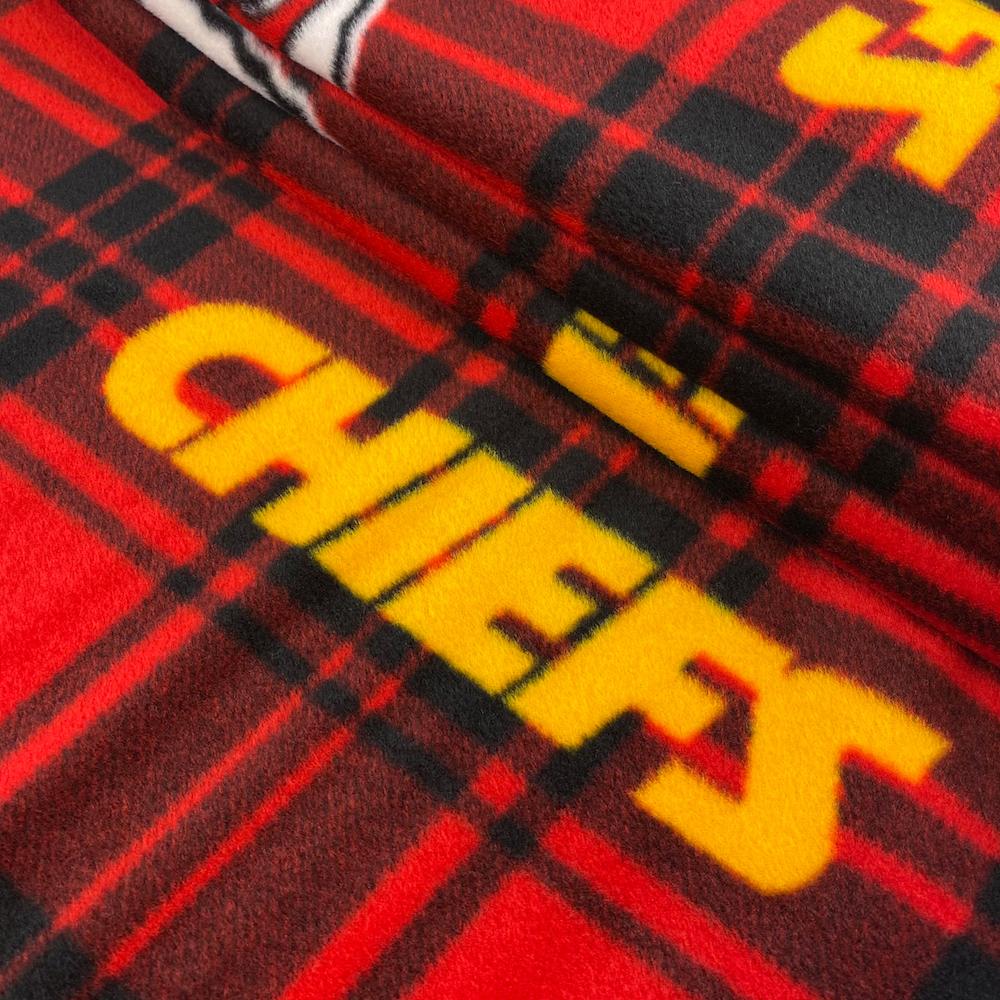 Kansas City Chiefs Fleece Fabric By The Yard