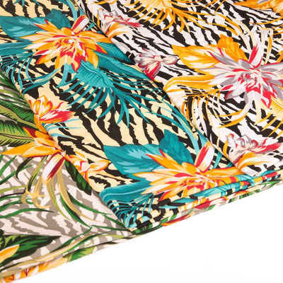 Lotus Printed Broadcloth Fabric