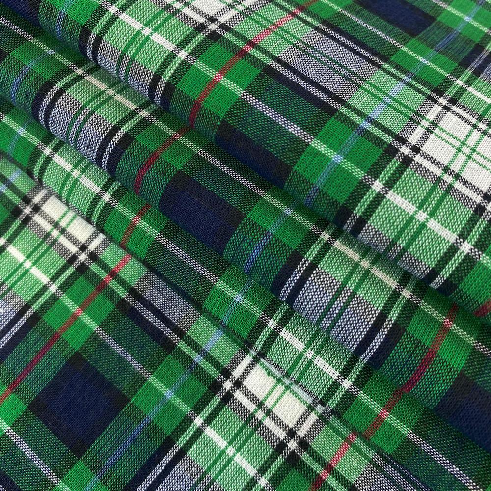 Madras Plaid Fabric (Style 15989) 100% Cotton 44/45" Wide $4.99/Yard