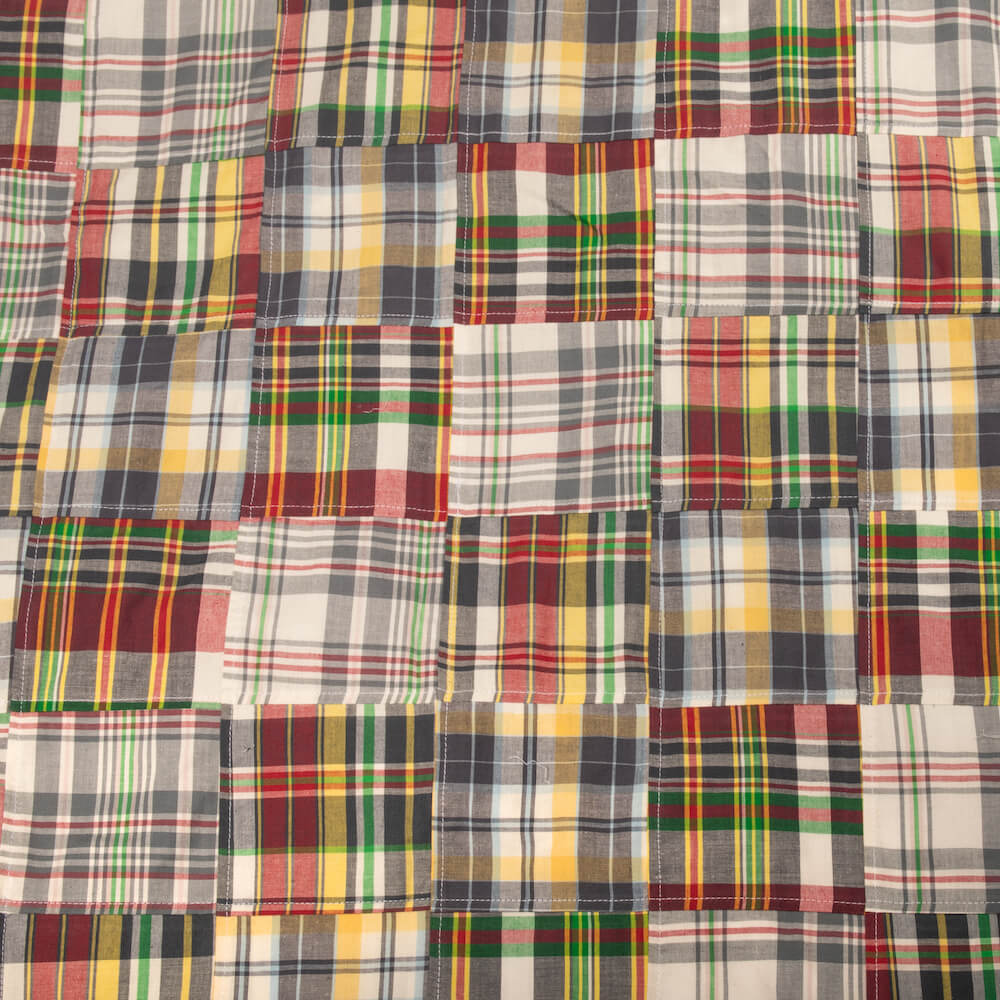 Cameron Patchwork Nantucket Madras Plaid Fabric 100% Cotton 45" Wide