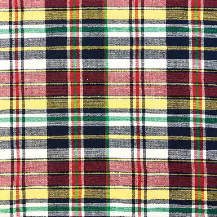 Madras Plaid Fabric (Style 16124) 100% Cotton 44/45" Wide $4.99/Yard