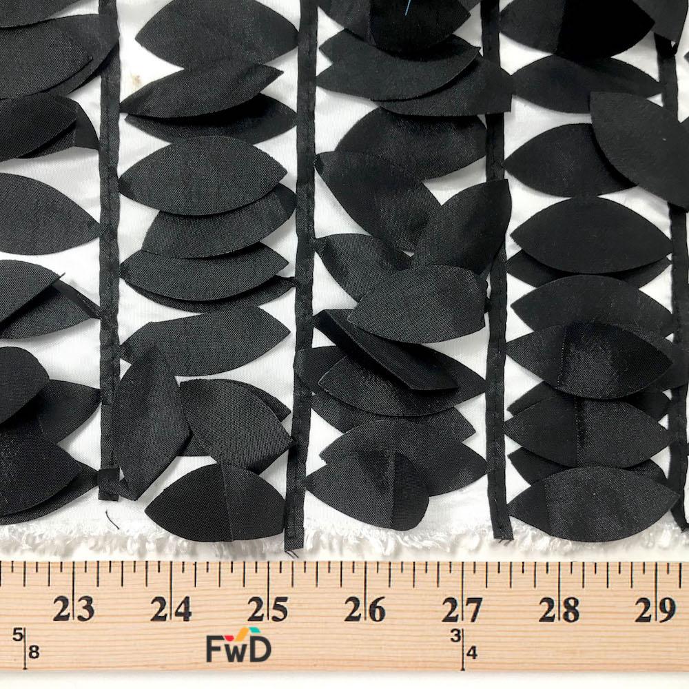 Mango Leaf Embroidery on Taffeta Fabric $14.99/Yard 60" Width ON SALE!