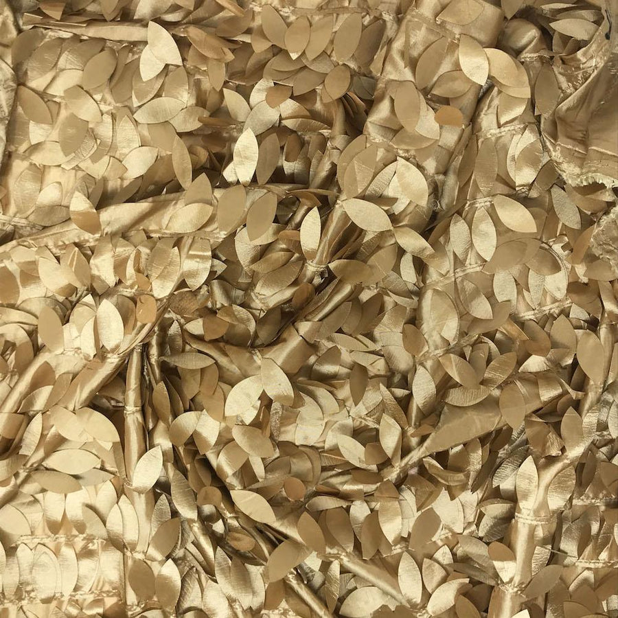 Mango Leaf Embroidery on Taffeta Fabric $14.99/Yard 60" Width ON SALE!