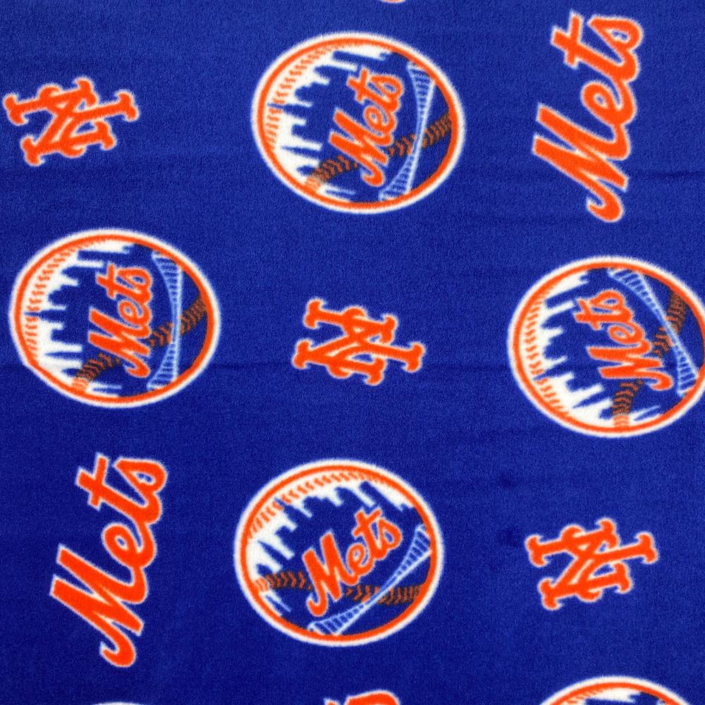 New York Mets Fleece Fabric By The Yard