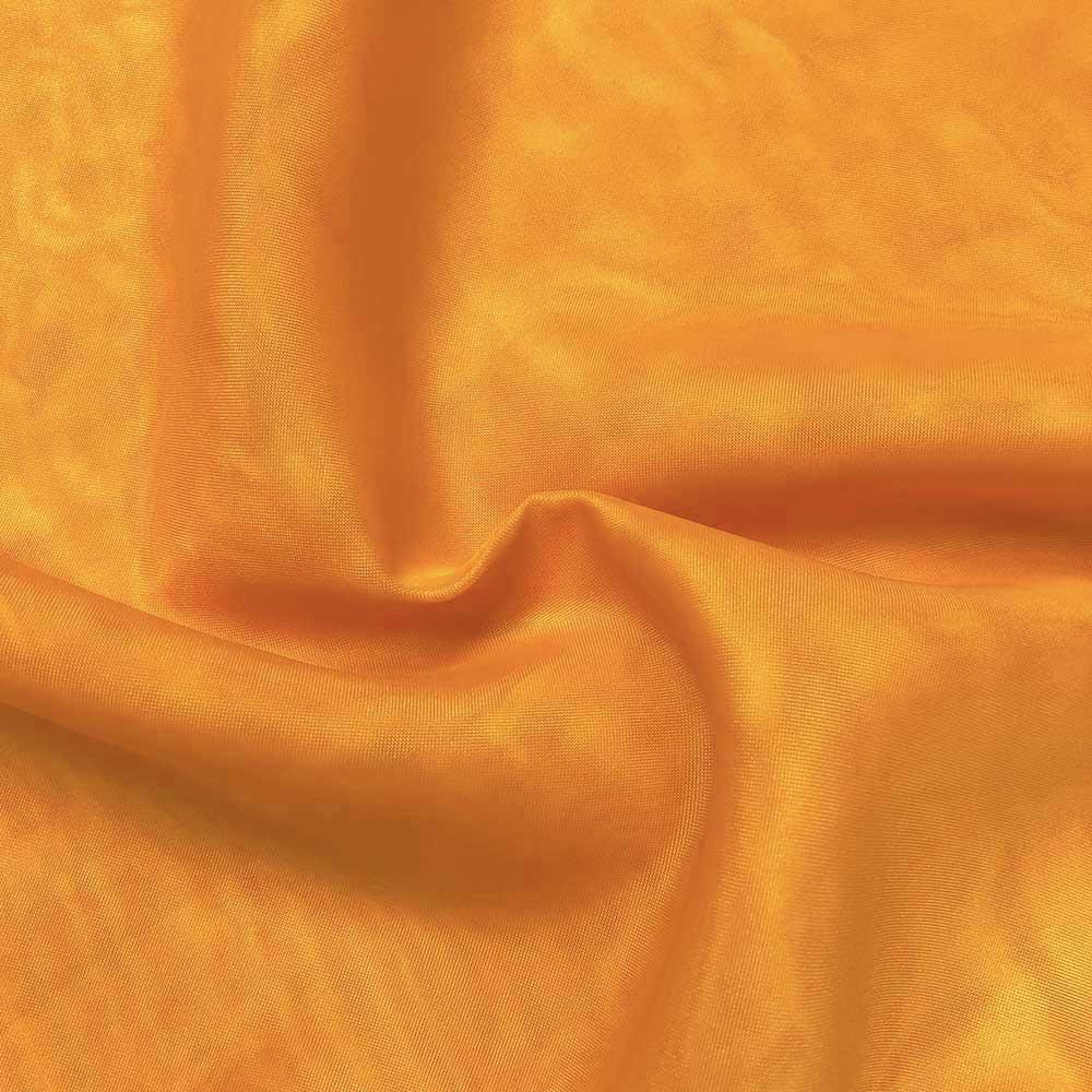Orange Sheer Voile Fabric Curtains with Rod Pockets for Pipe and Drape