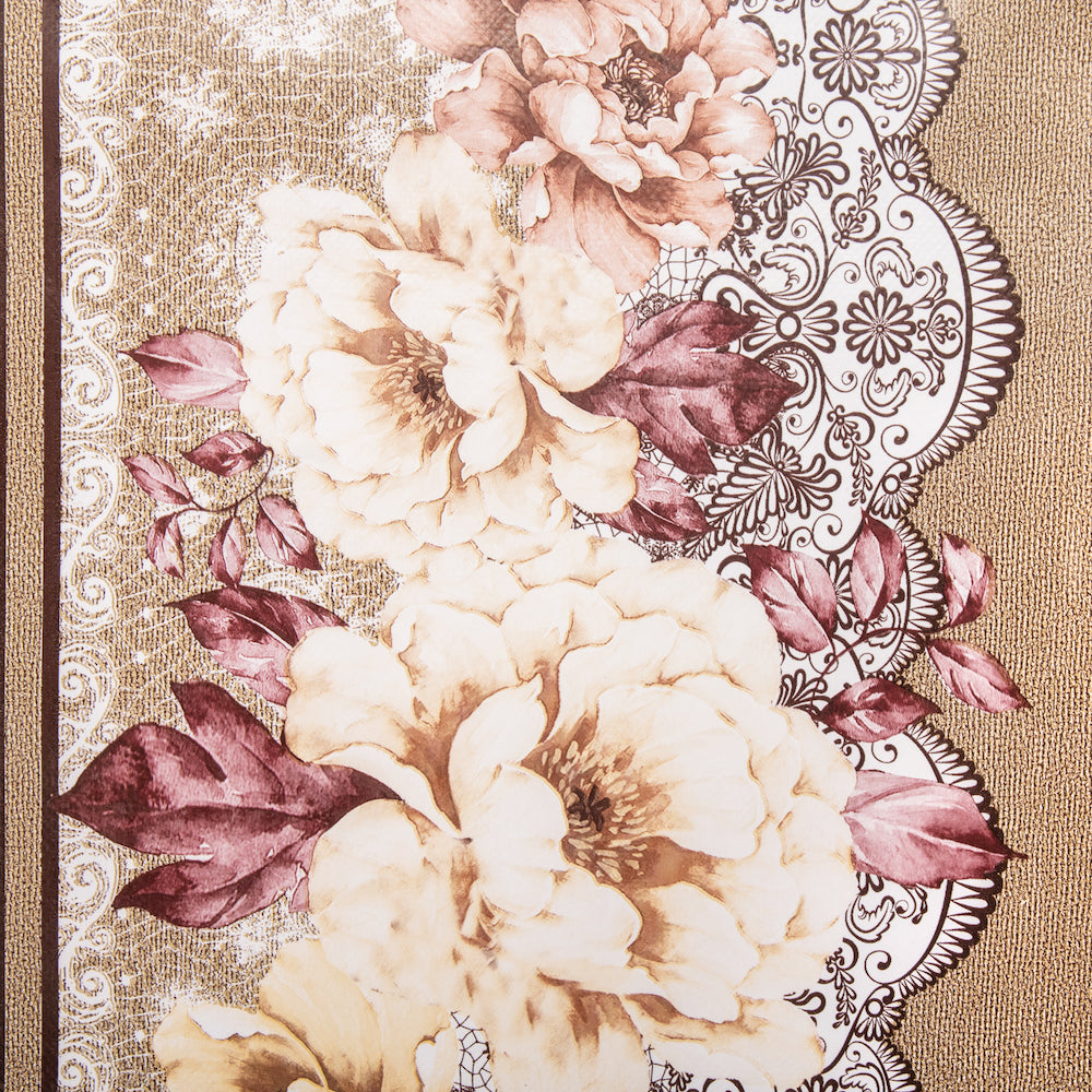 Ornamental Floral Oilcloth Fabric | Fabric Wholesale Direct