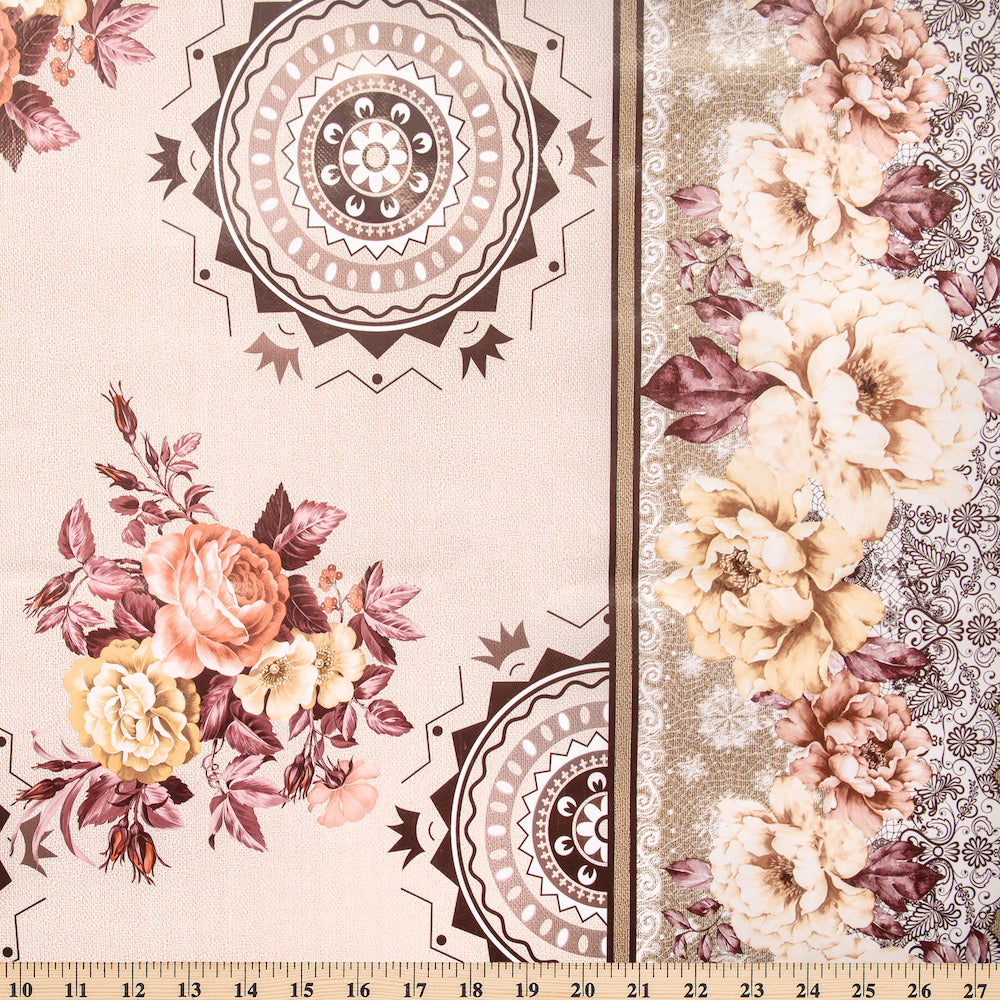 Ornamental Floral Oilcloth Fabric | Fabric Wholesale Direct