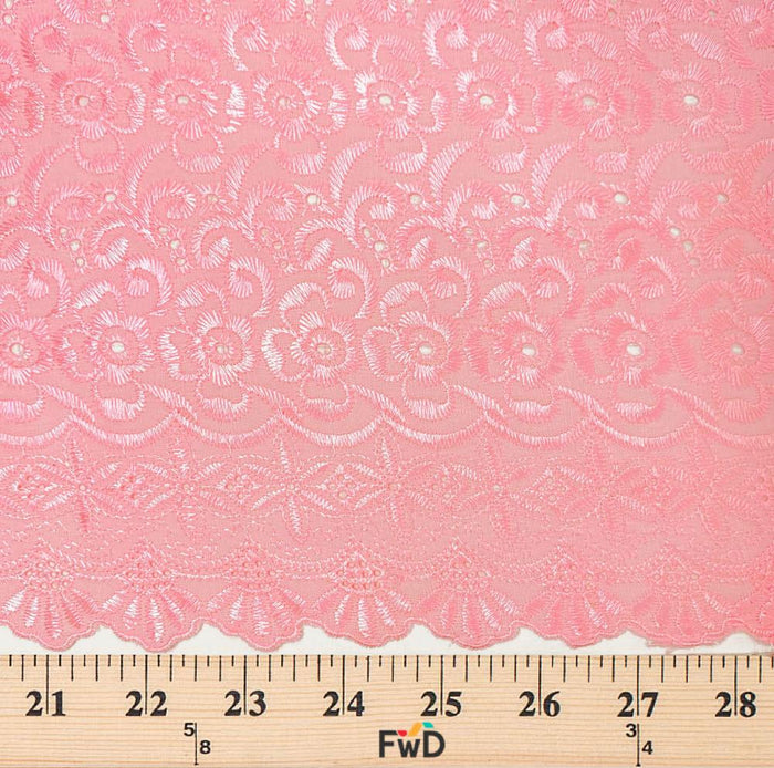 Petal Eyelet Embroidery Fabric | Fabric Wholesale Direct