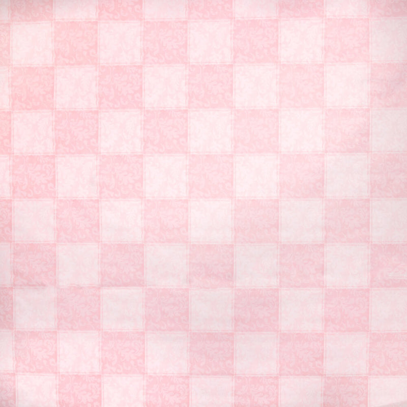 Pink Check Oilcloth Fabric | Fabric Wholesale Direct
