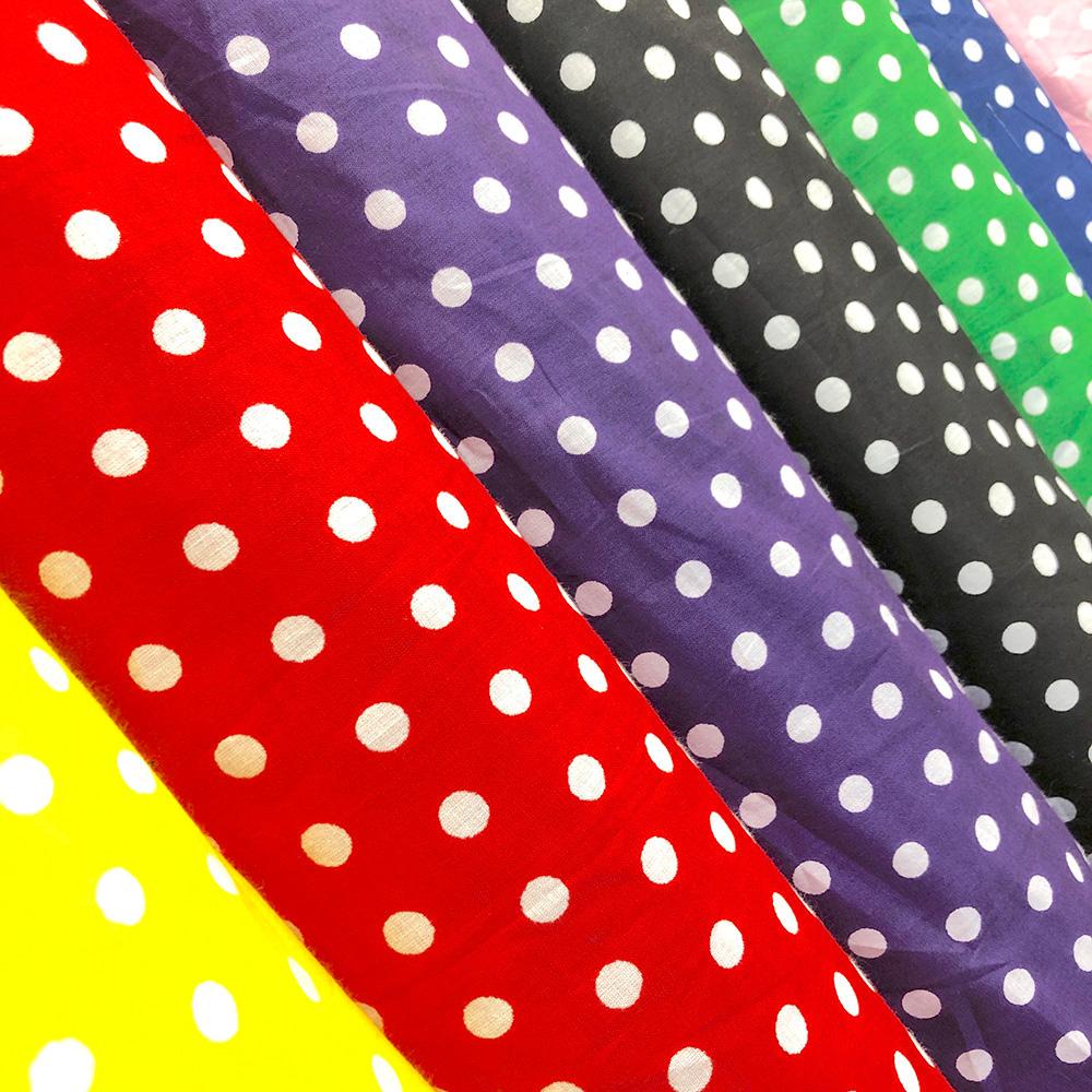 Small Polka Dot Cotton Poplin 43/44 Inch Fabric