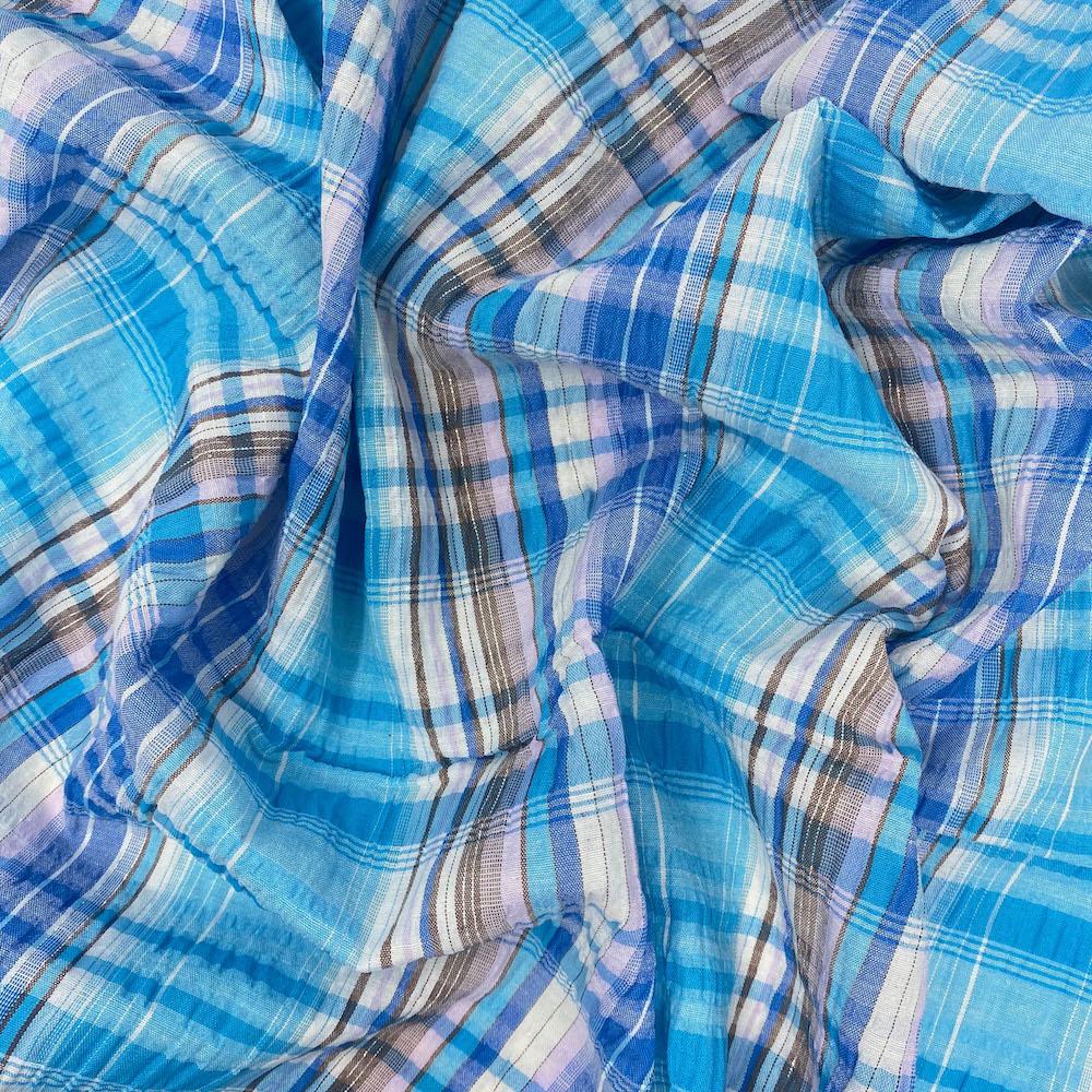 Polyester Metallic Shimmer Yarn Plaid 100% Polyester 60" Wide $4.99/Yard