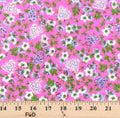 Pink Primrose Printed Broadcloth Fabric