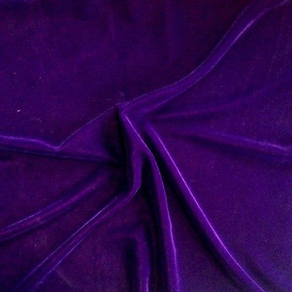Purple Micro Velvet Fabric Curtains with Pockets for Pipe Drape