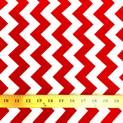 Red Chevron Fabric 100% Cotton 91/92" Wide $4.99/yard
