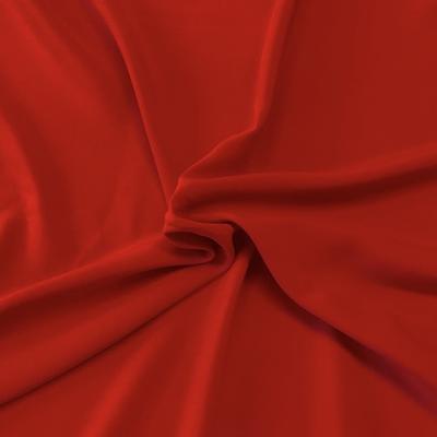 Red Rayon Challis Fabric Curtains with Pockets for Pipe Drape